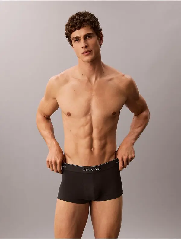 Calvin Klein Icon Cotton Stretch 5-pack Low Rise Trunk - Black