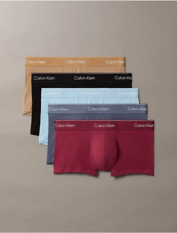 Calvin Klein Icon Cotton Stretch 5-pack Low Rise Trunk - Tigers Eye Multi