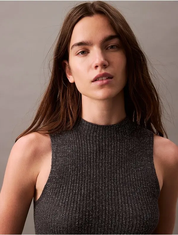 Calvin Klein Lurex Midi Dress