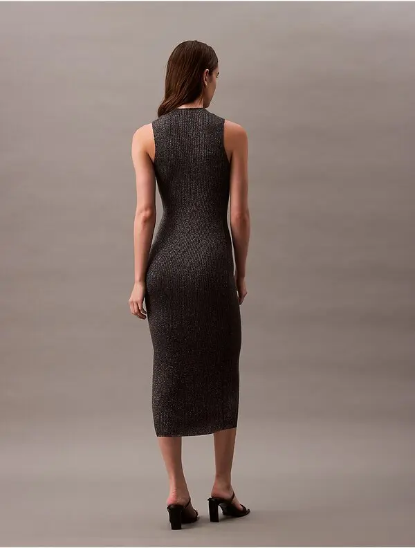 Calvin Klein Lurex Midi Dress