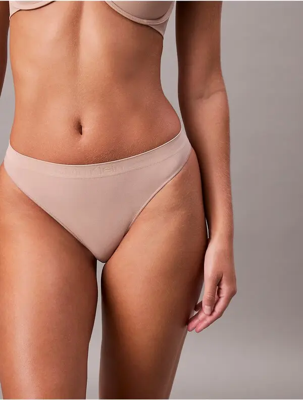 Calvin Klein Bonded Flex Thong - Cedar