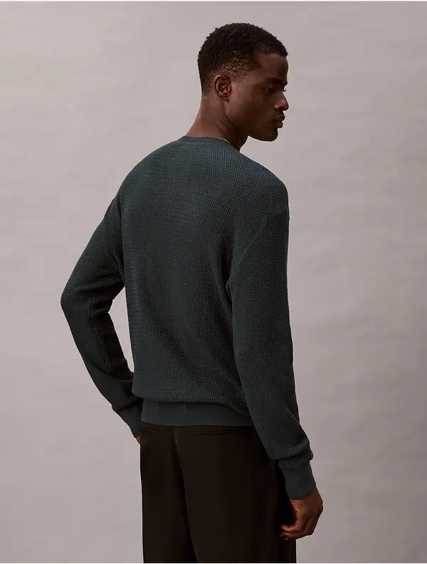 Calvin Klein Relaxed Textured Sweater - Magical Forest