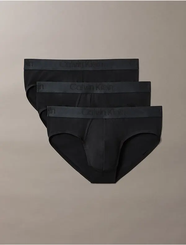 Calvin Klein 3-pack Hip Brief - Black