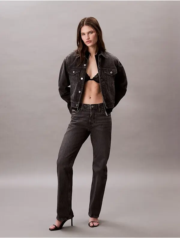Calvin Klein Relaxed Bootcut Jeans - Black Fog