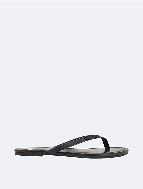 Calvin Klein T-strap Sandals - Black
