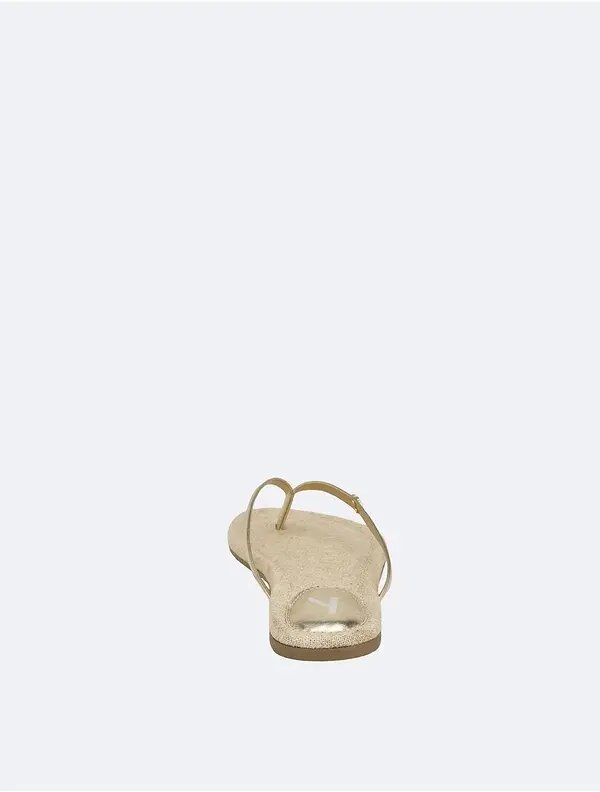 Calvin Klein T-strap Sandals - Gold