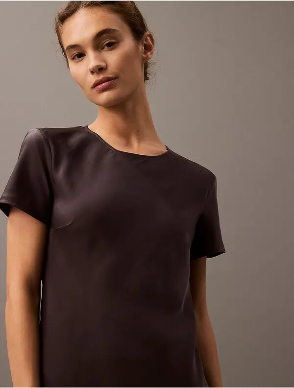 calvin klein t shirt dresses Calvin Klein Womens Black Logo Graphic Long Sleeve Short Sweatshirt Dress L