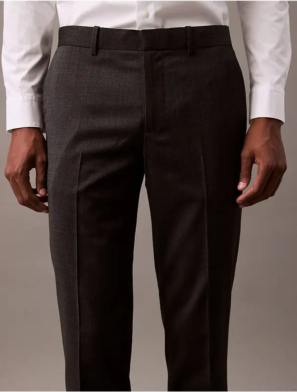 Calvin Klein Wool Blend Tailored Slim Pants