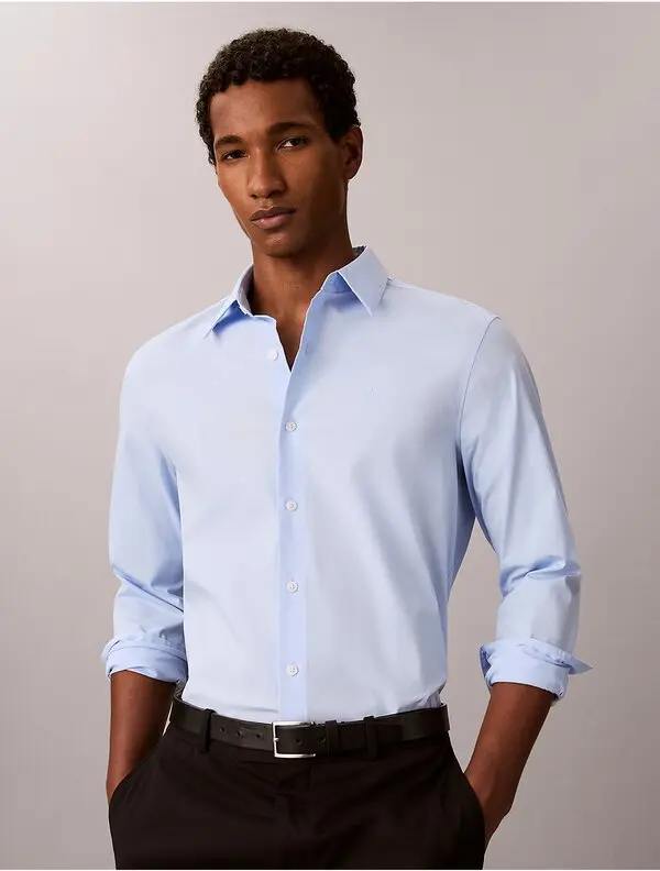 Calvin Klein Classic Stretch Button-down Shirt - Windsurfer