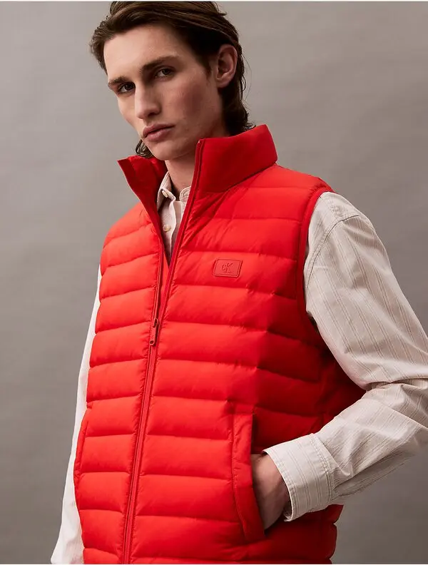 Calvin Klein Nylon Puffer Vest - Red Alert