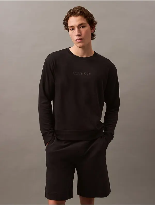 Calvin Klein Terry Lounge Sweatshirt - Black