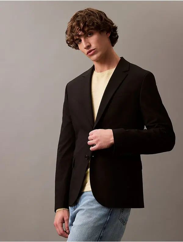 Calvin Klein Refined Slim Blazer - Black