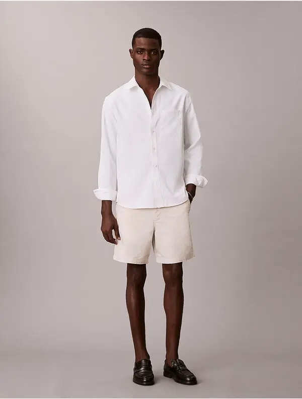 Calvin Klein Slim Chino Shorts - Chalk