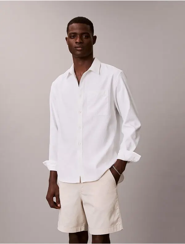 Calvin Klein Slim Chino Shorts - Chalk