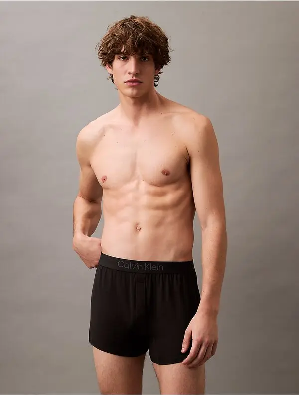 Calvin Klein Ultra Soft Modal 3-pack Slim Boxer - Black