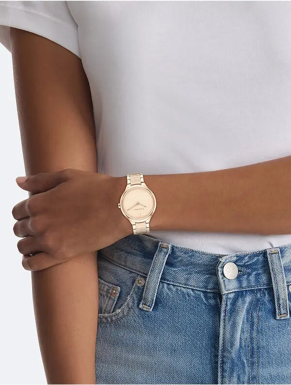 Calvin Klein Minimal Link Bracelet Watch - Gold
