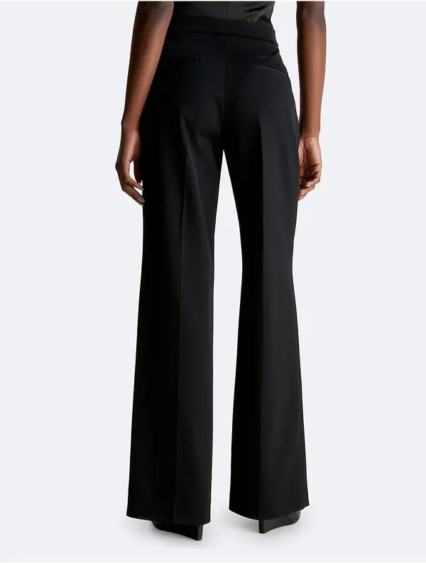 Calvin Klein Tux Satin Wide Leg Trousers