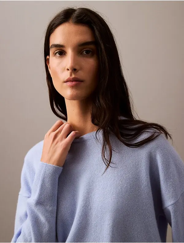Calvin Klein Cashmere Crewneck Sweater - Belair Blue