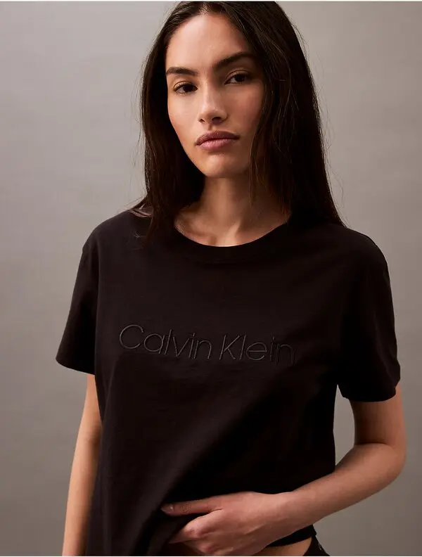 Calvin Klein Terry Lounge Crewneck T-shirt - Black