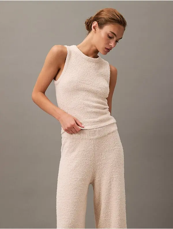Calvin Klein Plush Sweater Sleep Pants - Morn