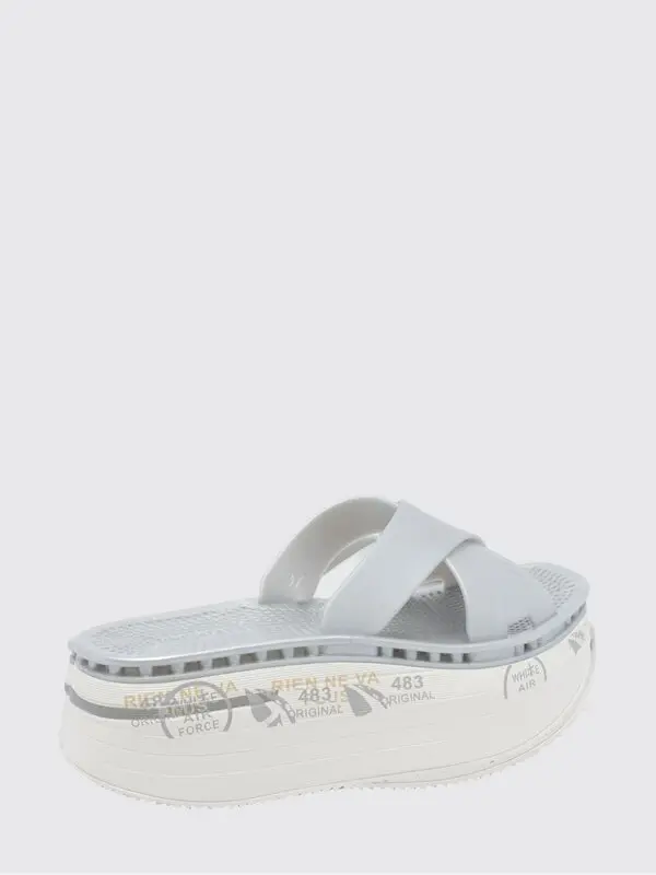 Premiata Moura Rubber Mules - Silver