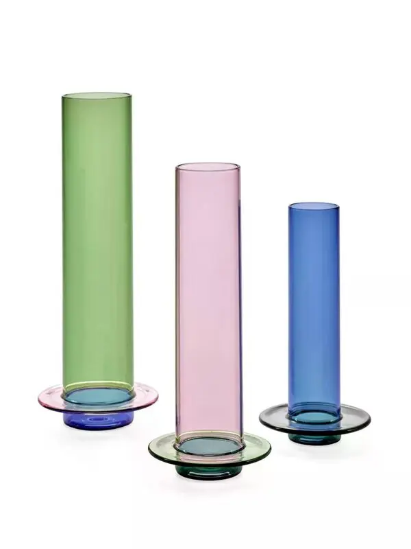 SERAX Glass Tower Vase - Pink