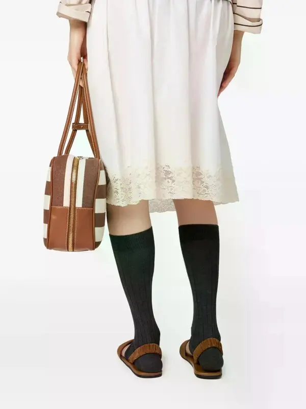 Miu Miu Flared Poplin Skirt
