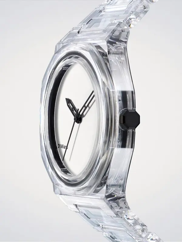 D1 MILANO Transparent Watch - White