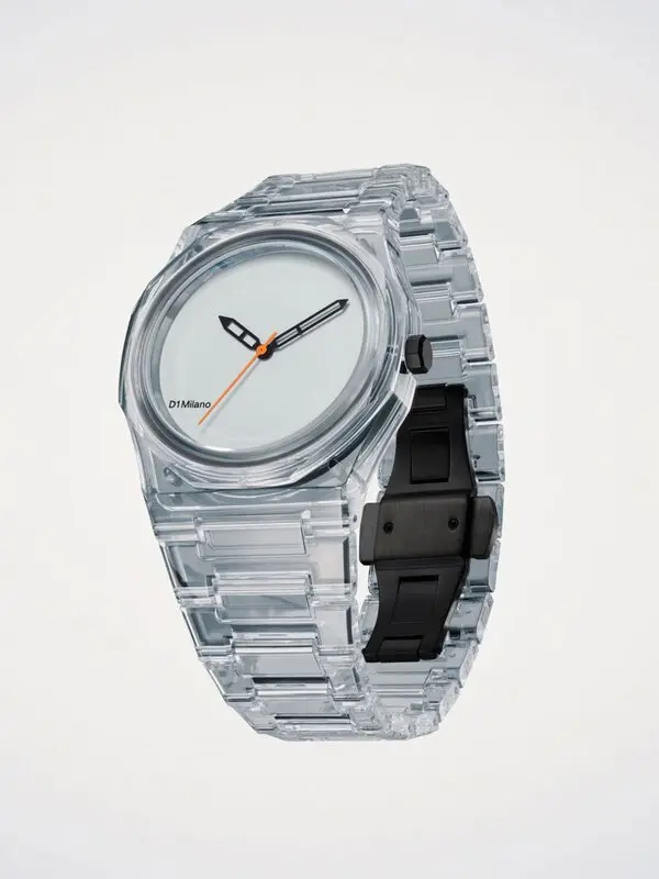 D1 MILANO Transparent Watch - Sky Blue