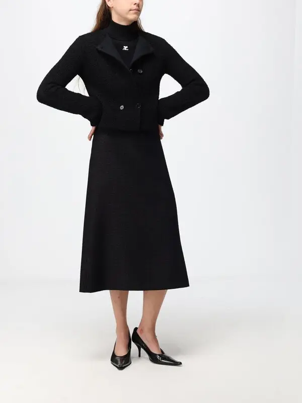 COURREGES Ribbed Turtleneck Top