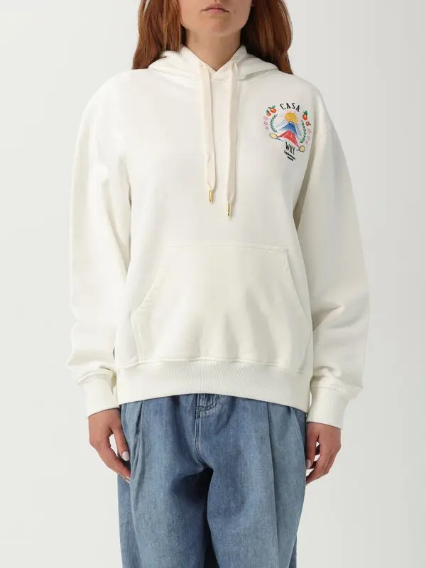 Casablanca Embroidered Sweatshirt - White
