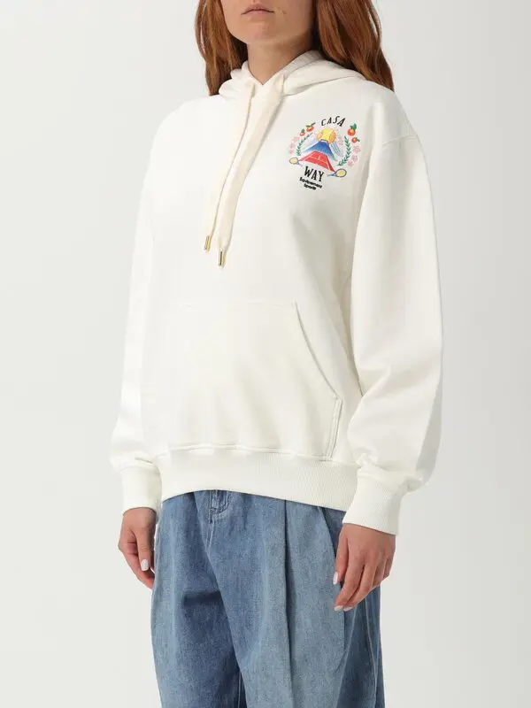 Casablanca Embroidered Sweatshirt - White