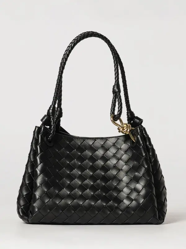 Bottega Veneta Woven Shoulder Bag - Black