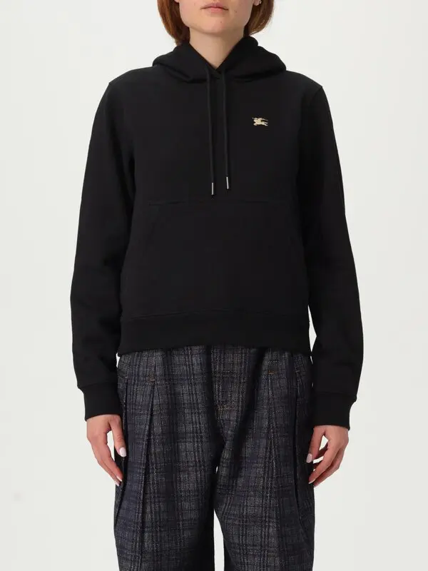 Burberry Monogrammed Horseferry Print Hoodie - Black
