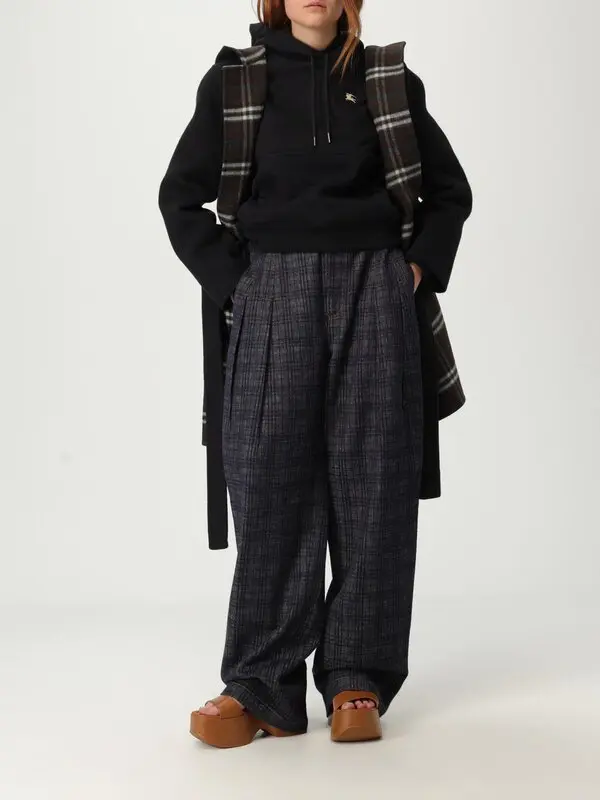 Burberry Monogrammed Horseferry Print Hoodie - Black