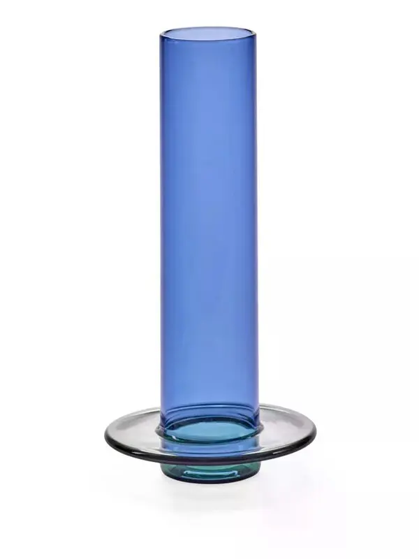 SERAX Glass Tower Vase - Blue