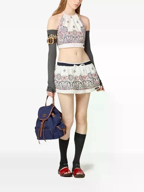 Miu Miu Paisley Crop Top