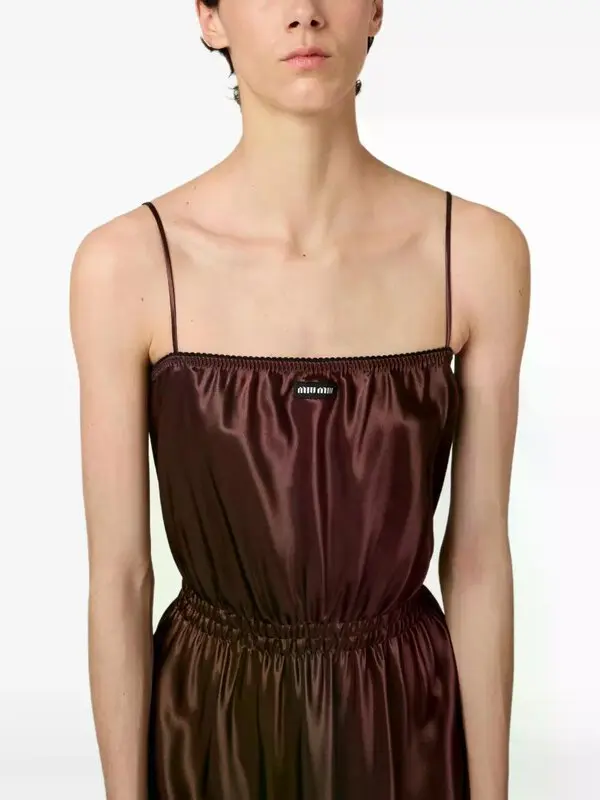Miu Miu Satin Maxi Dress