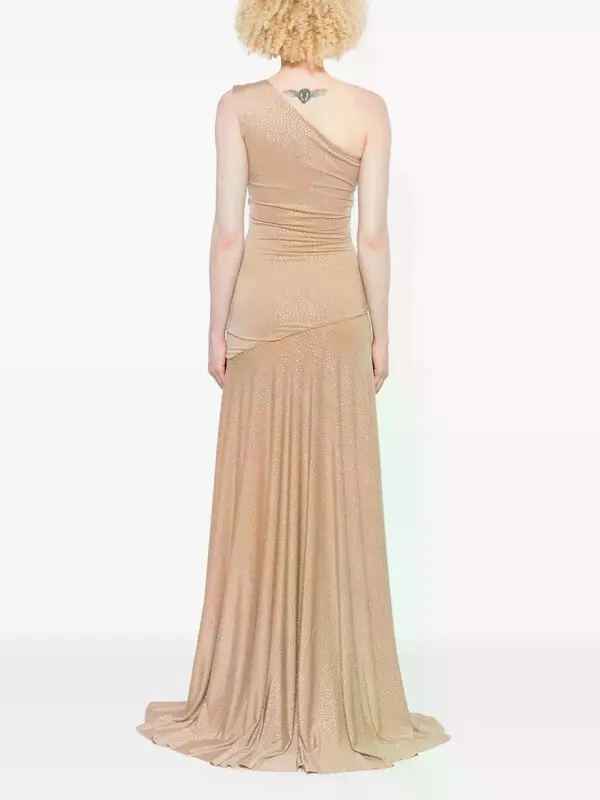 NISSA Crystal-embellished Maxi Dress - Neutrals