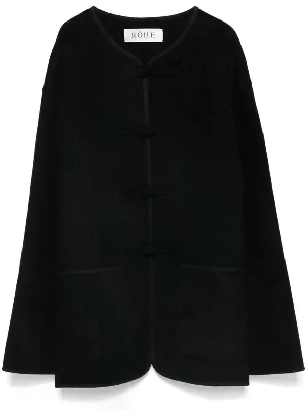 RÓHE Toggle-fastening Jacket - Black