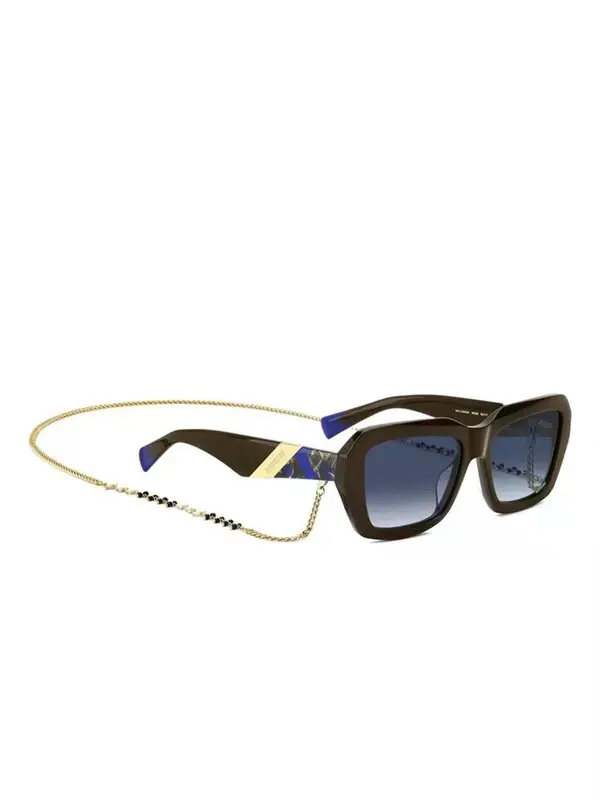 Missoni Square-frame Sunglasses With Chain Detail