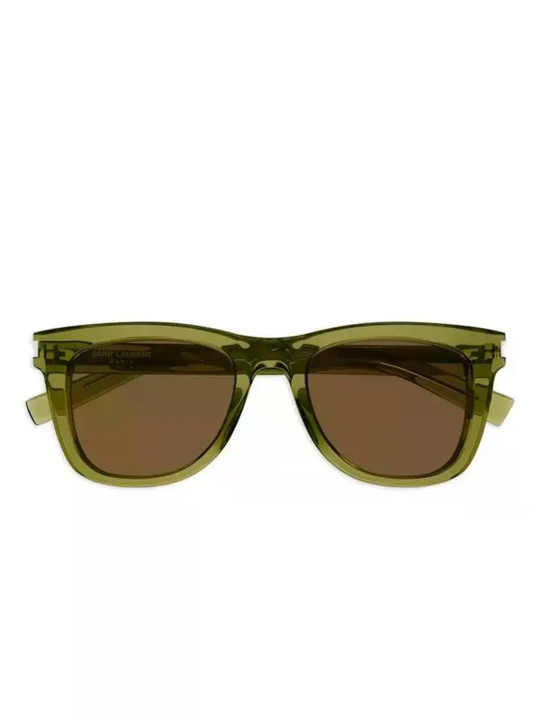 Saint Laurent Sl 712 Square-frame Sunglasses - Green