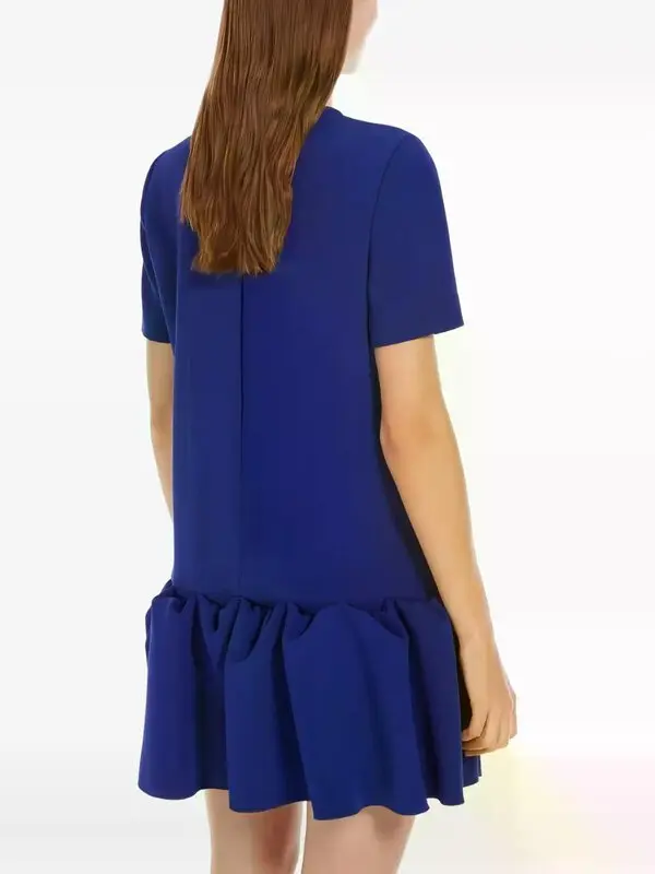 Max Mara Ruffled Short-sleeve Dress