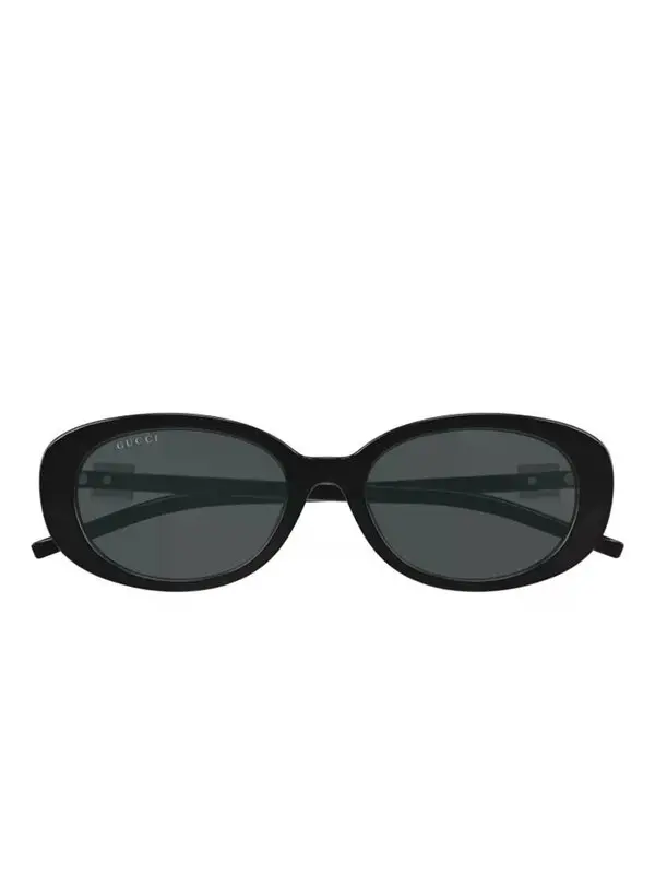Gucci Oval-frame Sunglasses - Black
