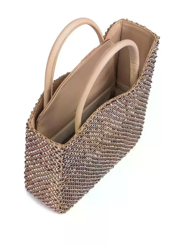 LE SILLA Ivy Rhinestone-embellished Tote - Neutrals