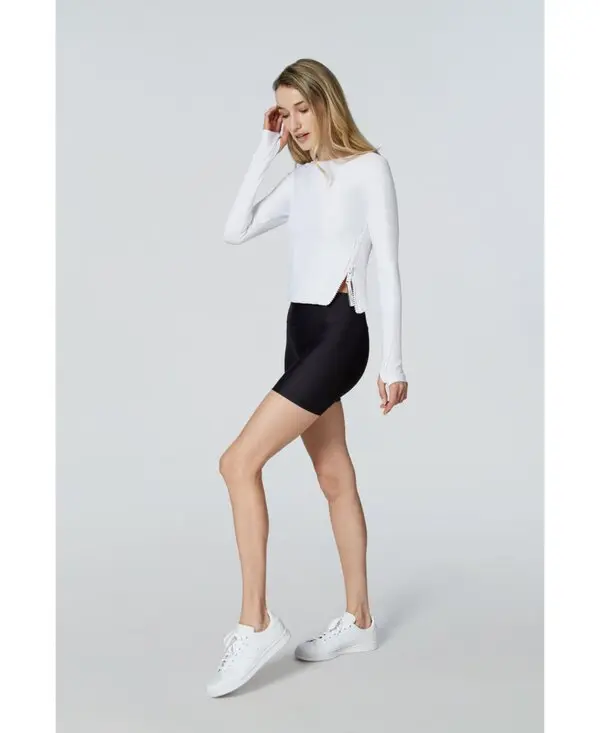 WATSKIN Sasha Long Sleeve Top - White