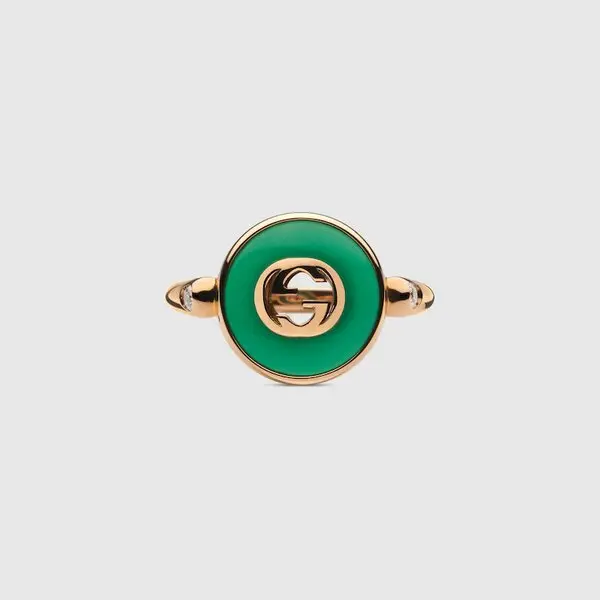 Gucci Interlocking G 18k Ring - Gold
