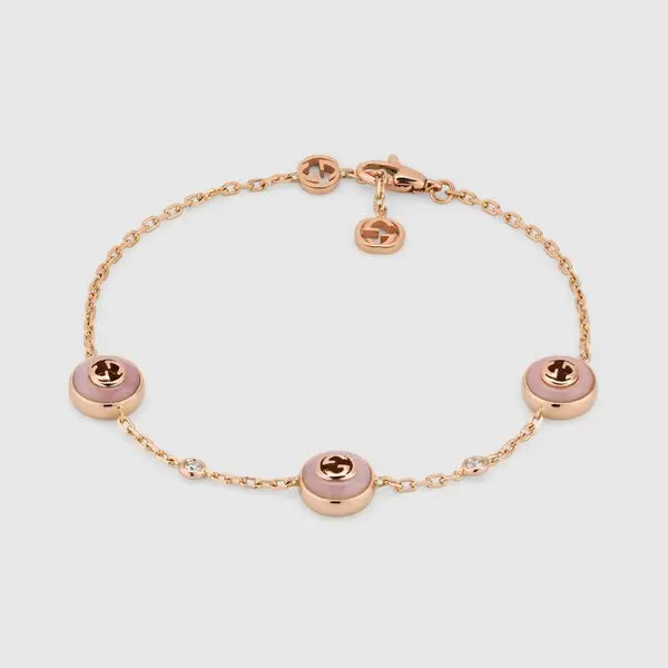 Gucci Interlocking G Chain Bracelet - Rose Gold