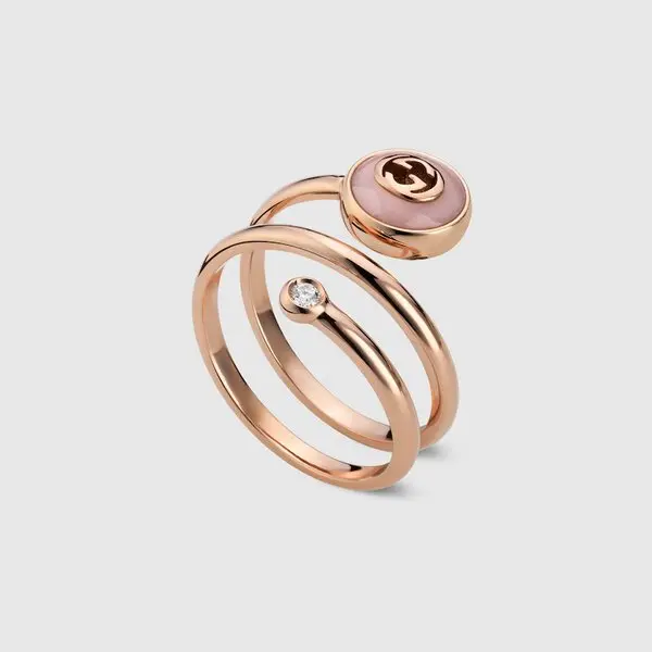 Gucci Interlocking G Spiral Ring