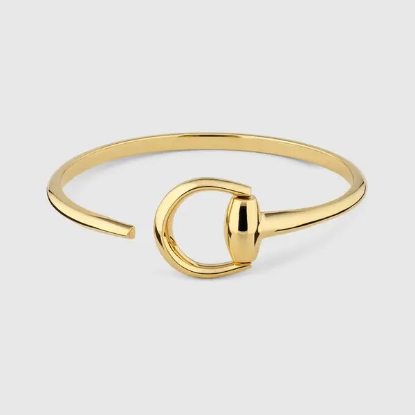 Gucci Horsebit 18k Bangle Bracelet - Yellow Gold